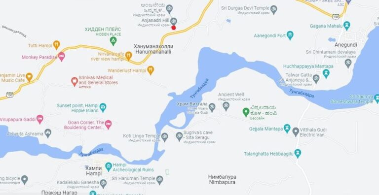 hanuman temple hampi map — Индианка